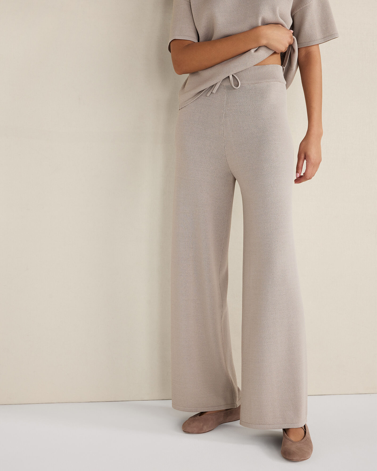 Viscose Blend Wide Leg Pants | Haven Well Within