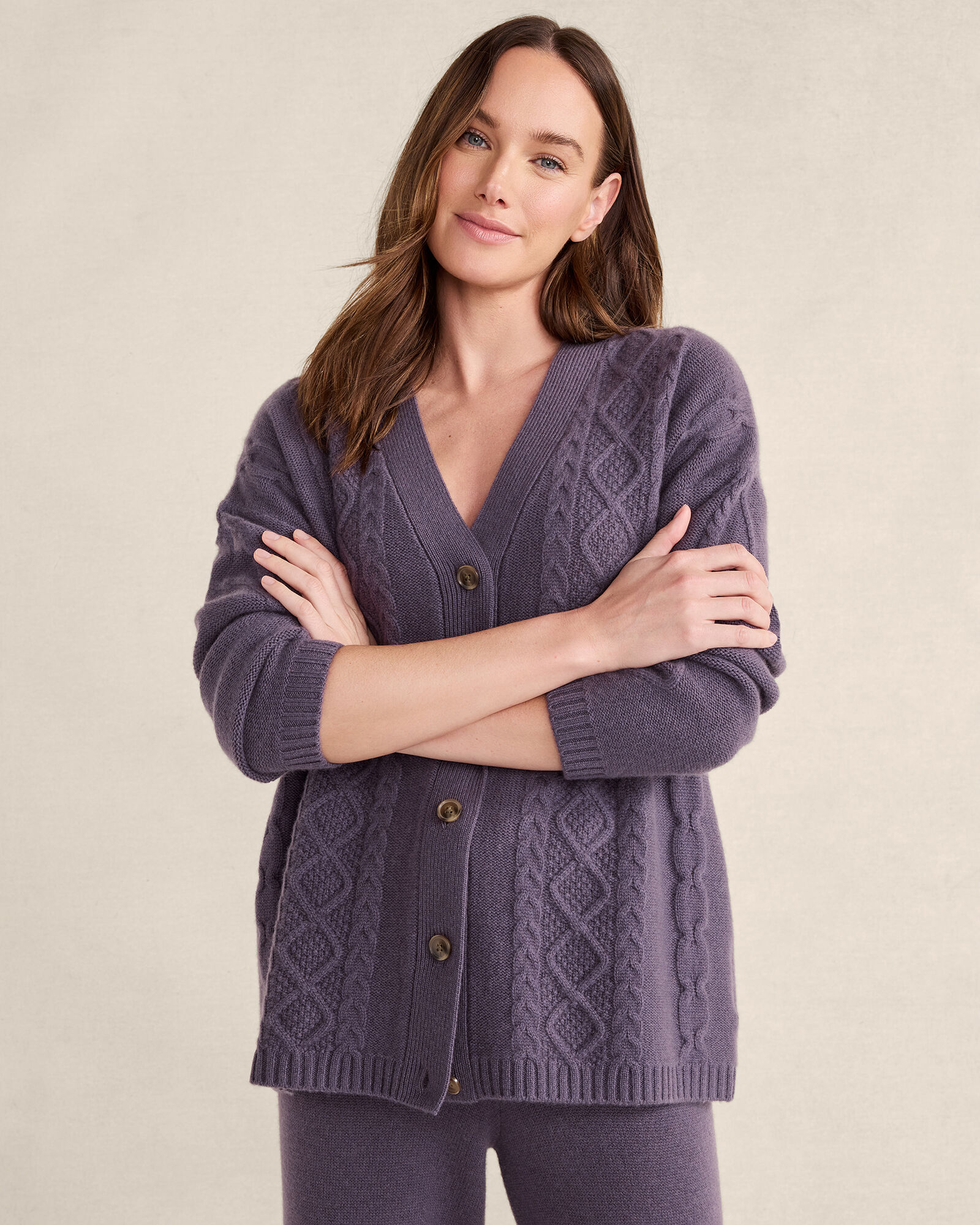 Cashmere Cable Knit Cardigan | Haven Well Within