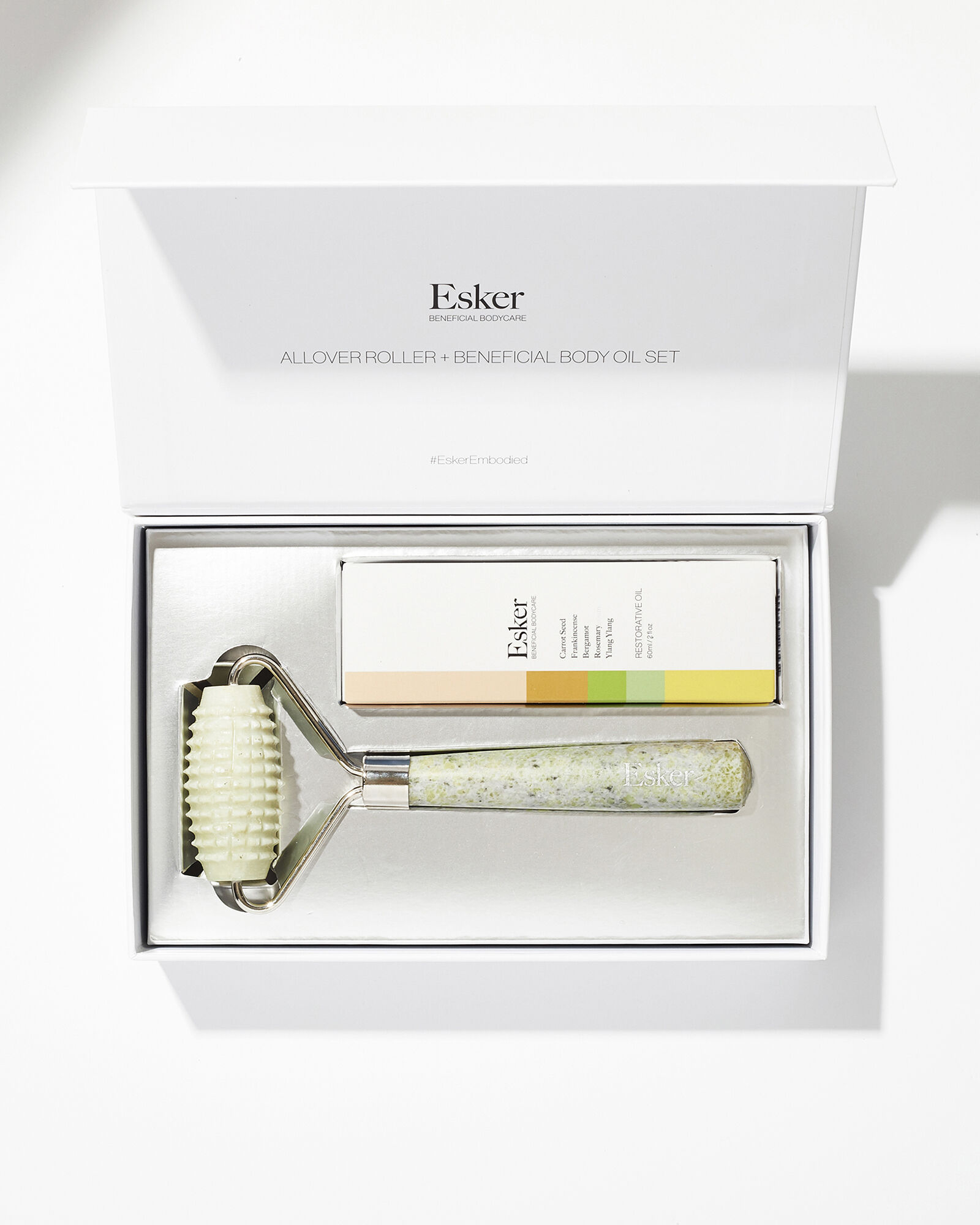 Esker Allover Roller and Restorative Oil Duo | Haven Well Within