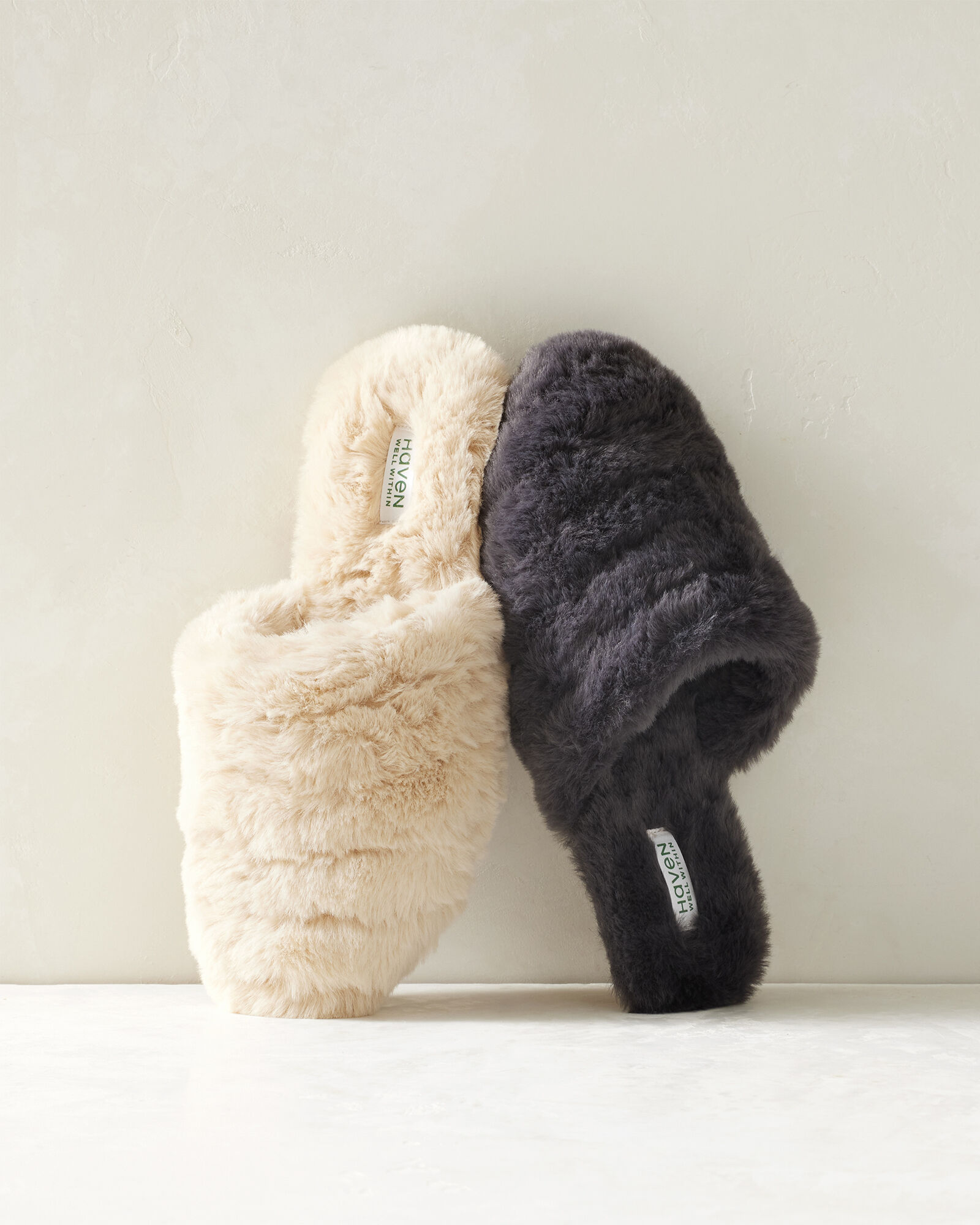 Faux Fur Channel Slippers | Haven Well Within