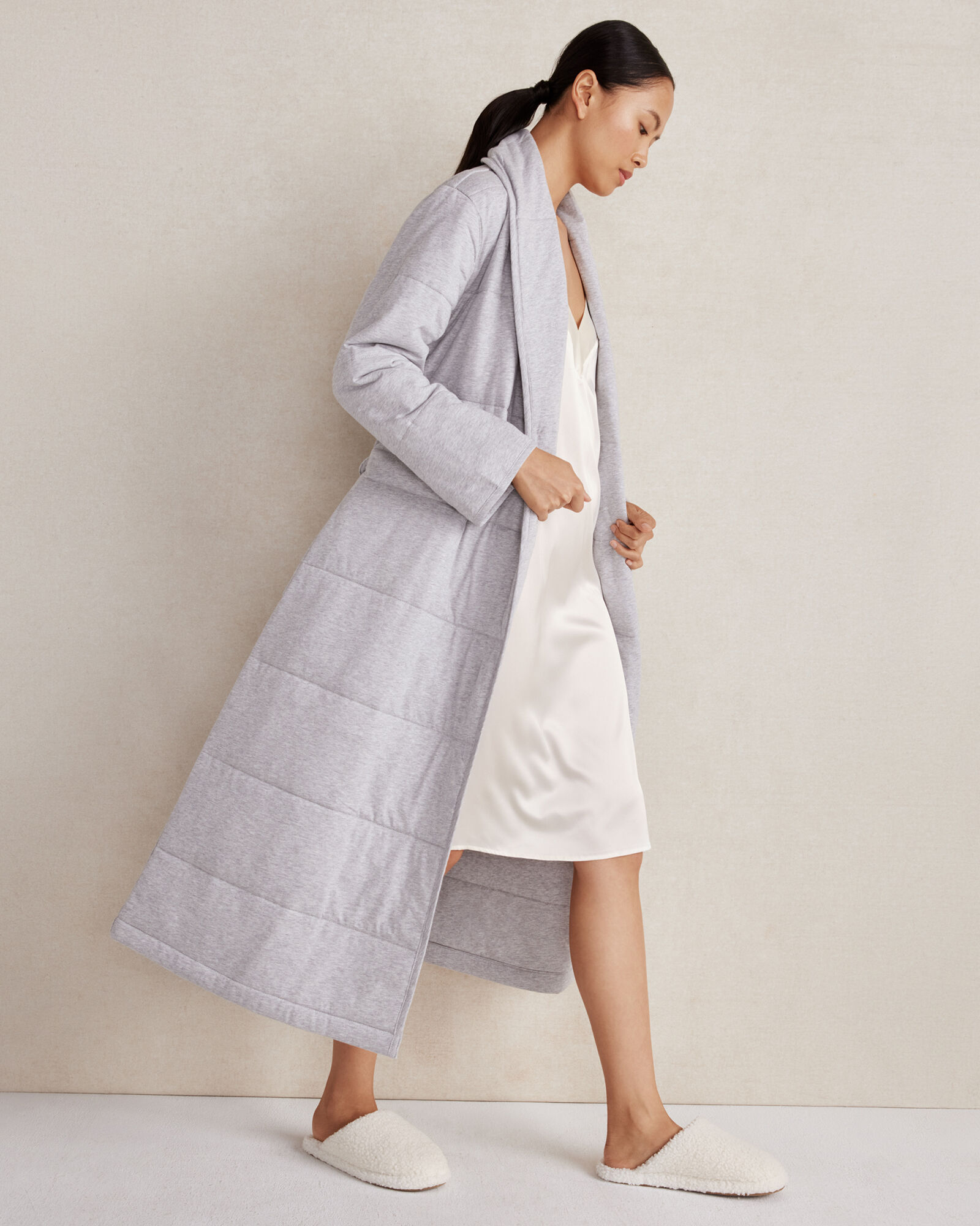 Organic Cotton Quilted Duvet Robe | Haven Well Within