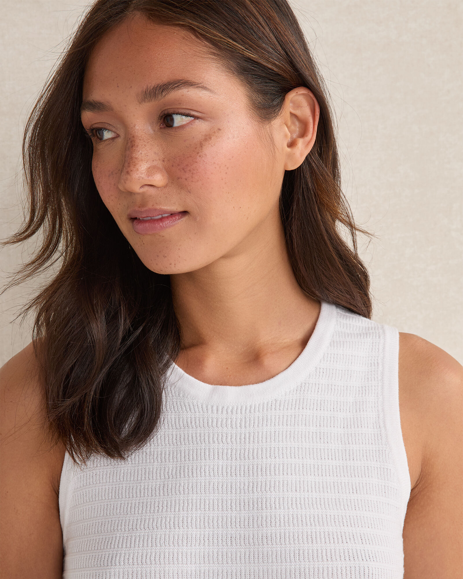 Organic Cotton Linear Stitch Scoop Neck Tank | Haven Well Within