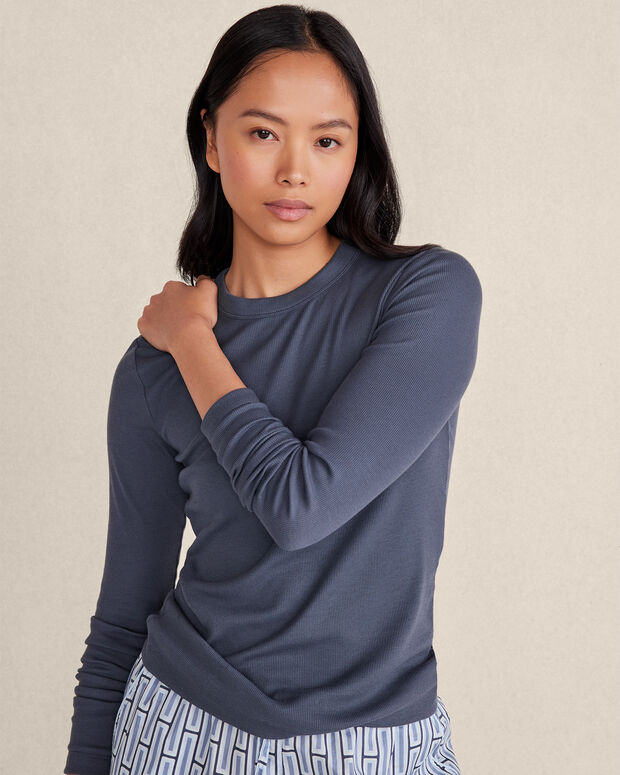 Organic Cotton Rib Knit Tee | Haven Well Within