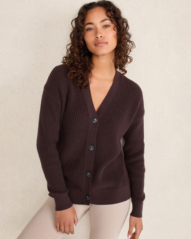 Organic Cotton Shaker Stitch Cardigan | Haven Well Within