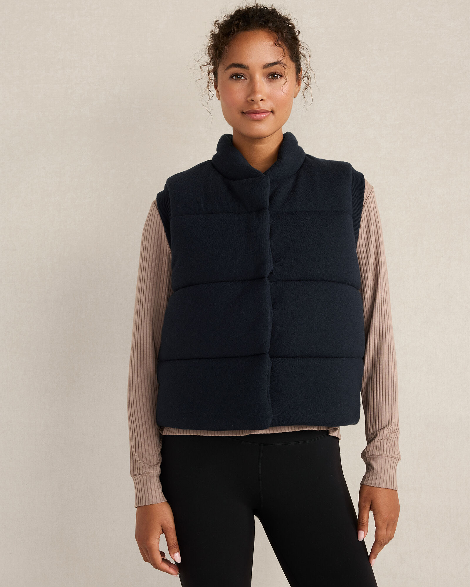 Viscose Blend Puffer Vest | Haven Well Within