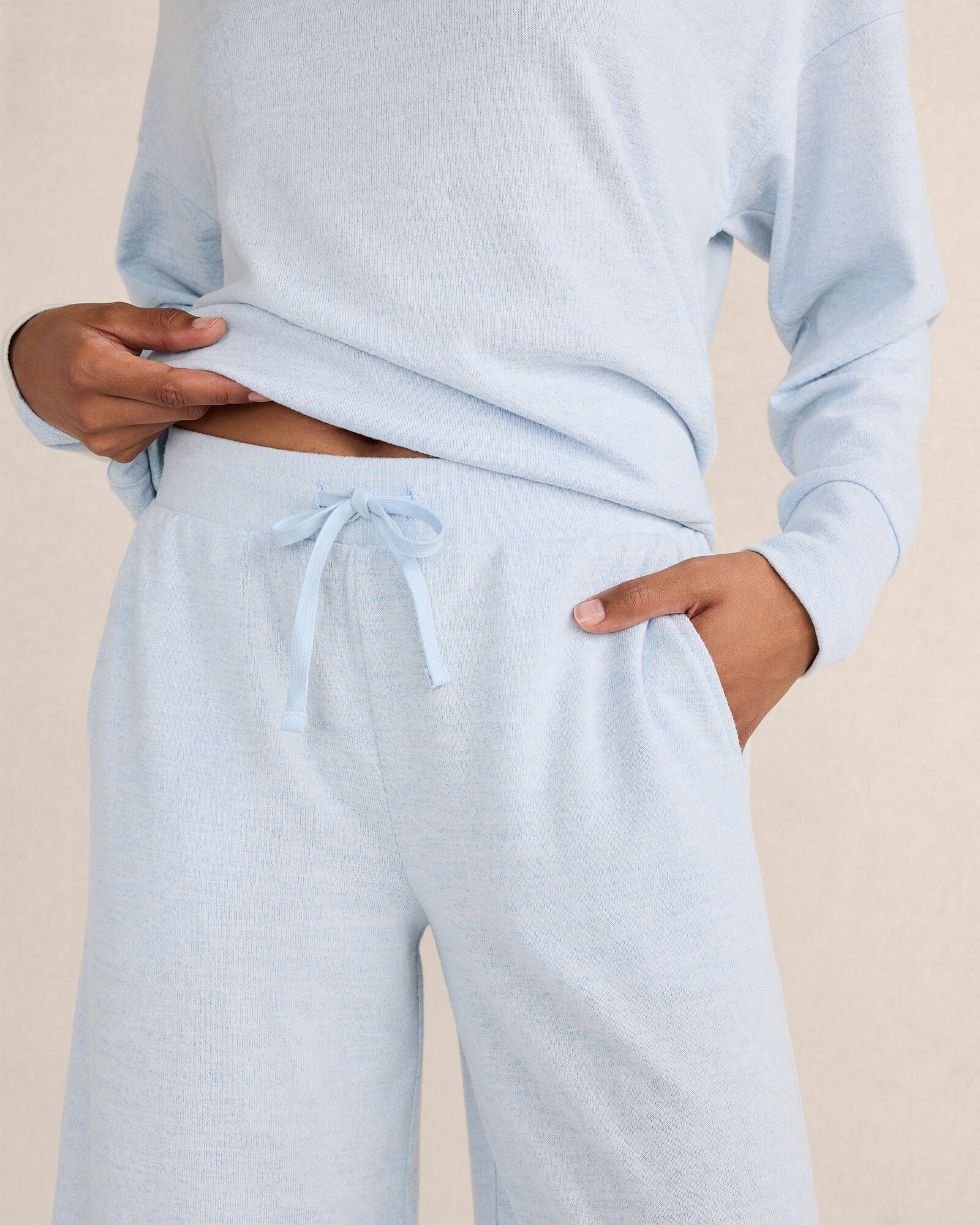 Sweater Knit Drawstring Wide Leg Pants | Haven Well Within