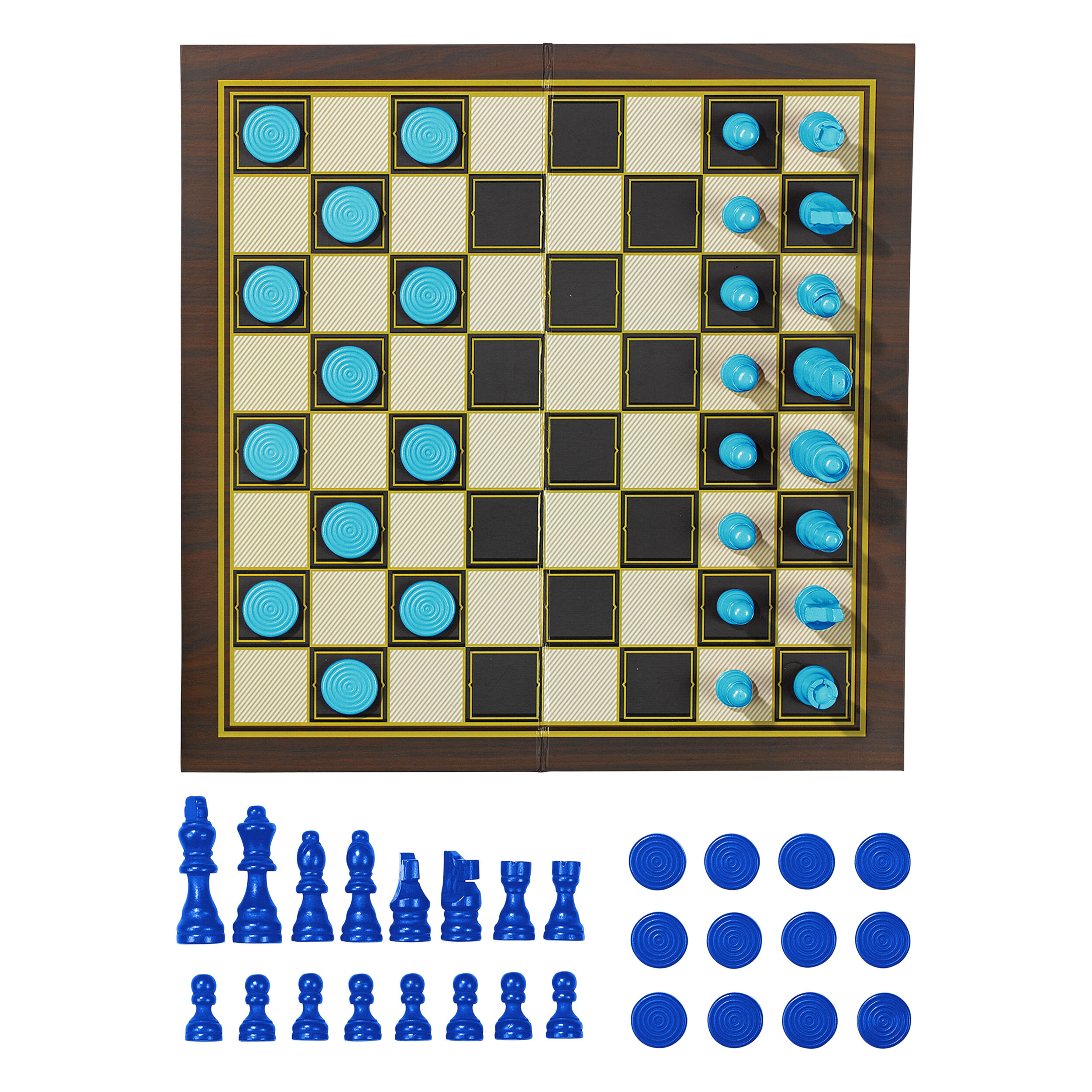 Games Room Chess & Checkers Blue Edition | Haven Well Within