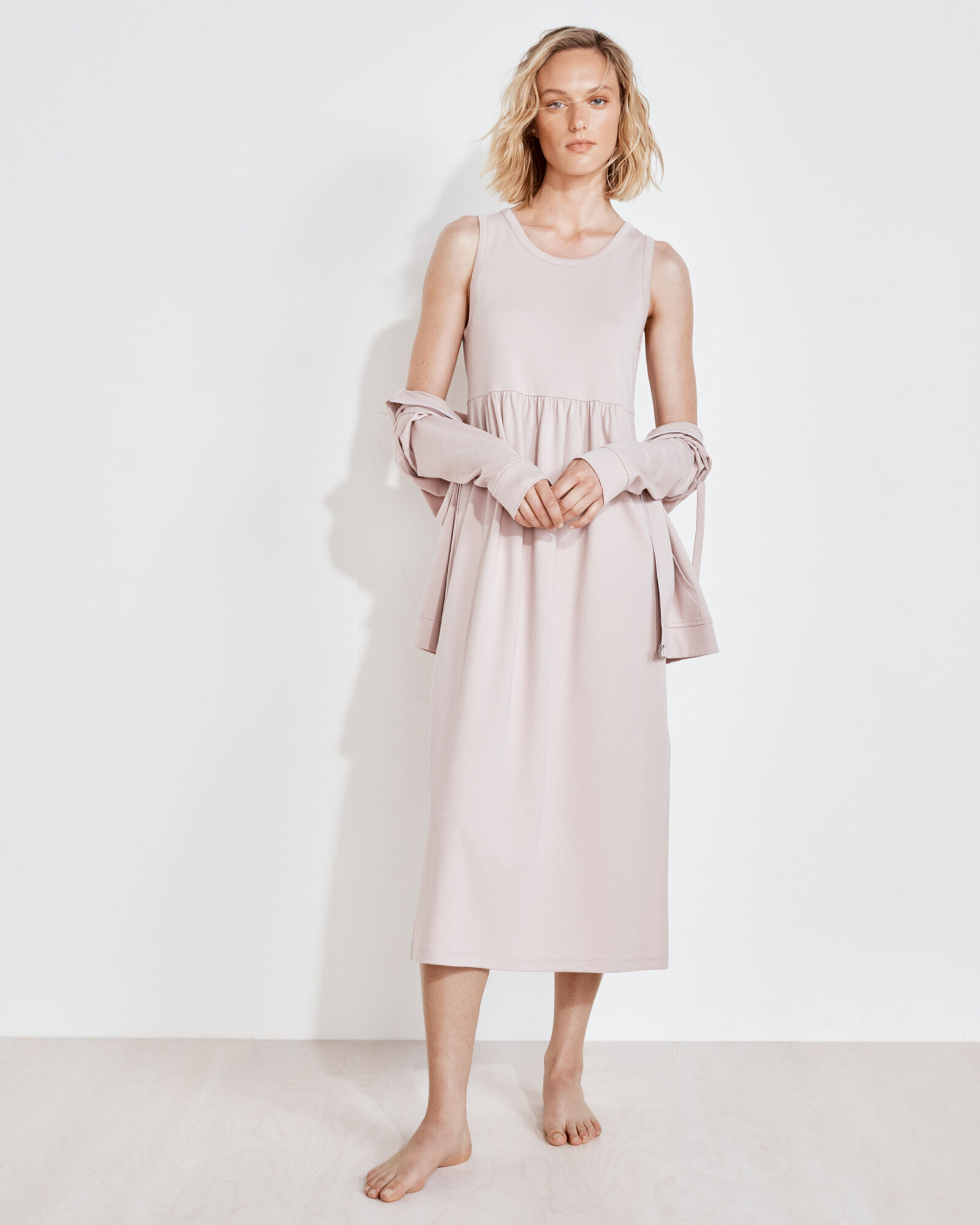 Organic Cotton Interlock Tank Midi Dress | Haven Well Within