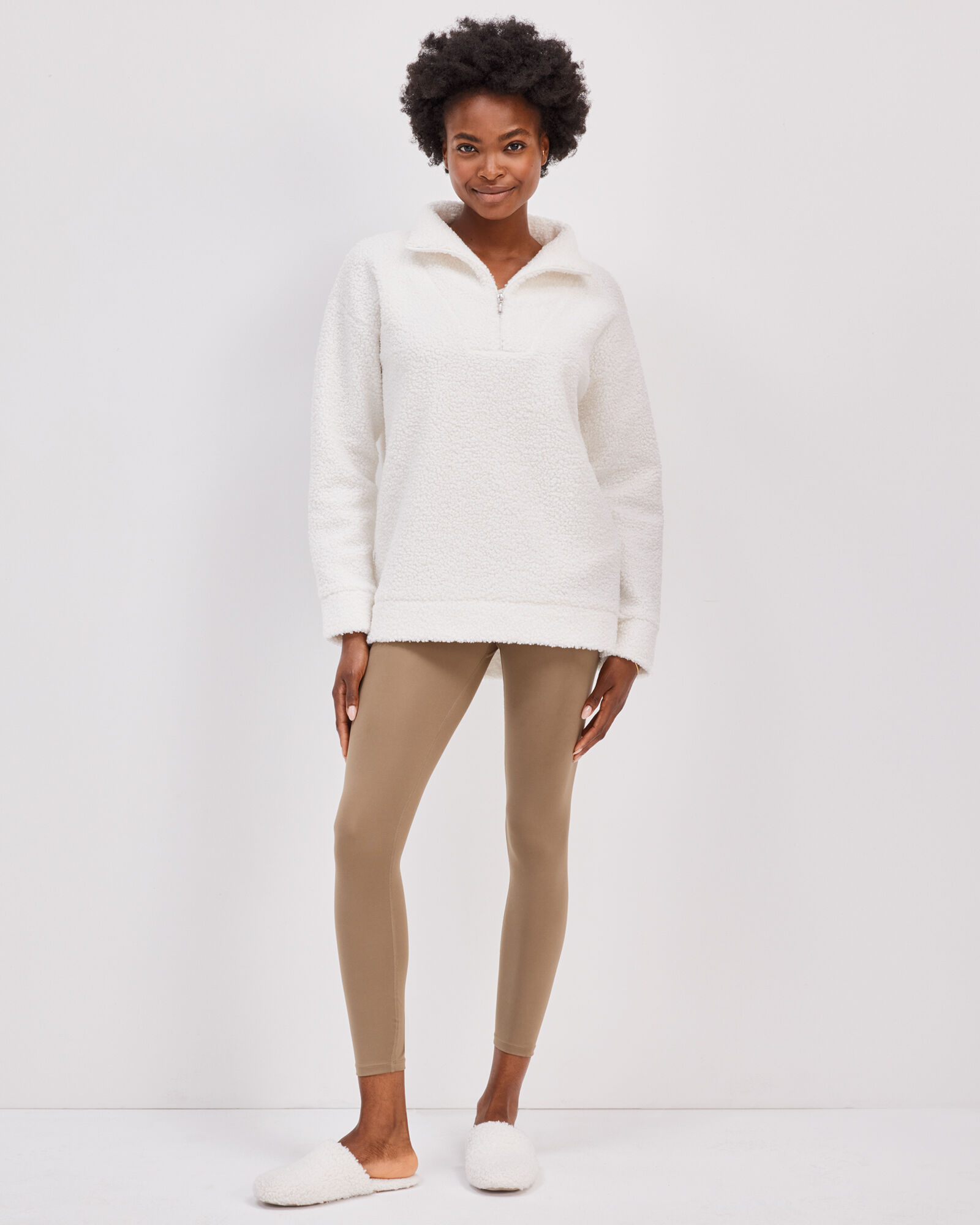 Sherpa Half-Zip Pullover | Haven Well Within