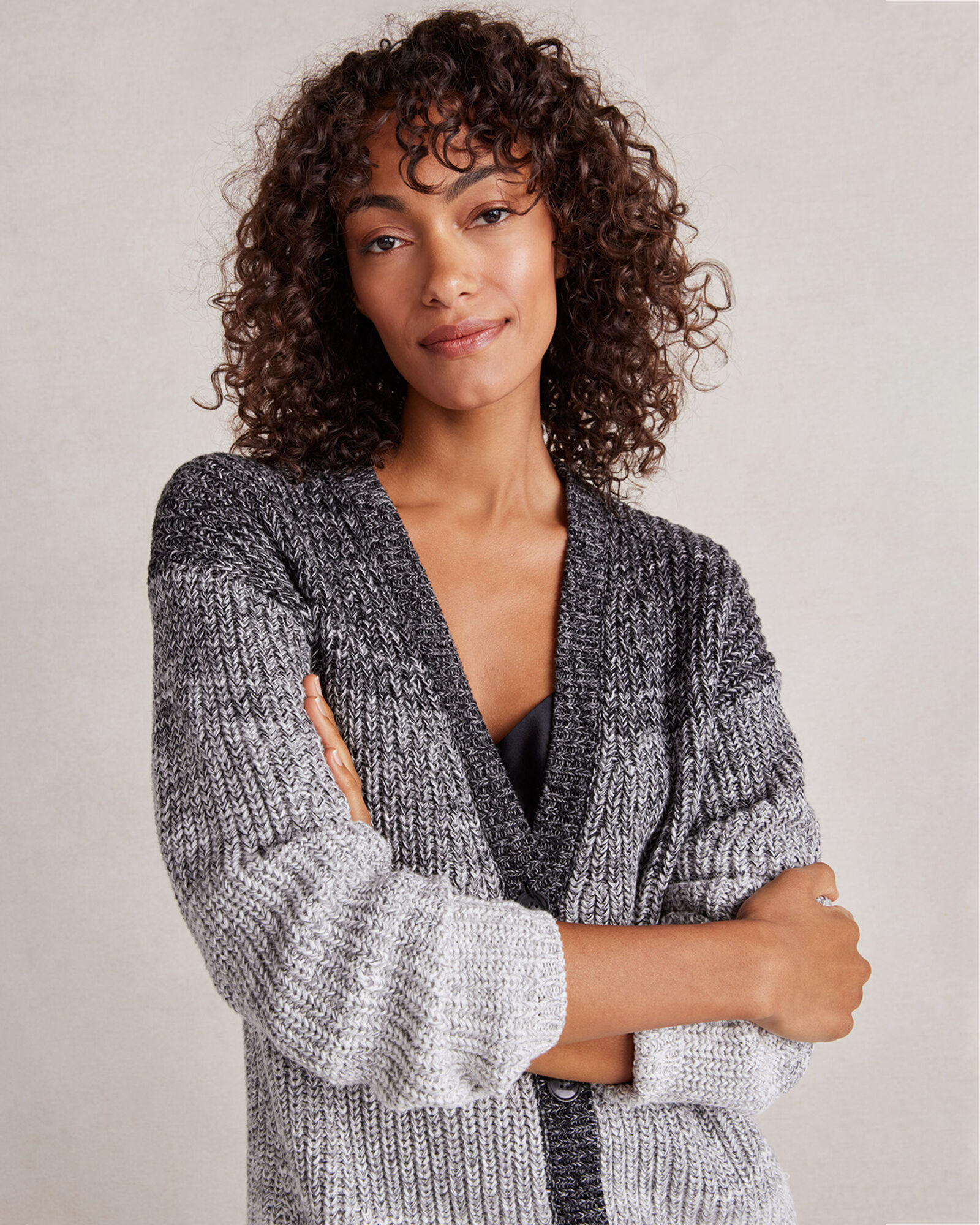 Organic Cotton Ombré Shaker Stitch Cardigan | Haven Well Within
