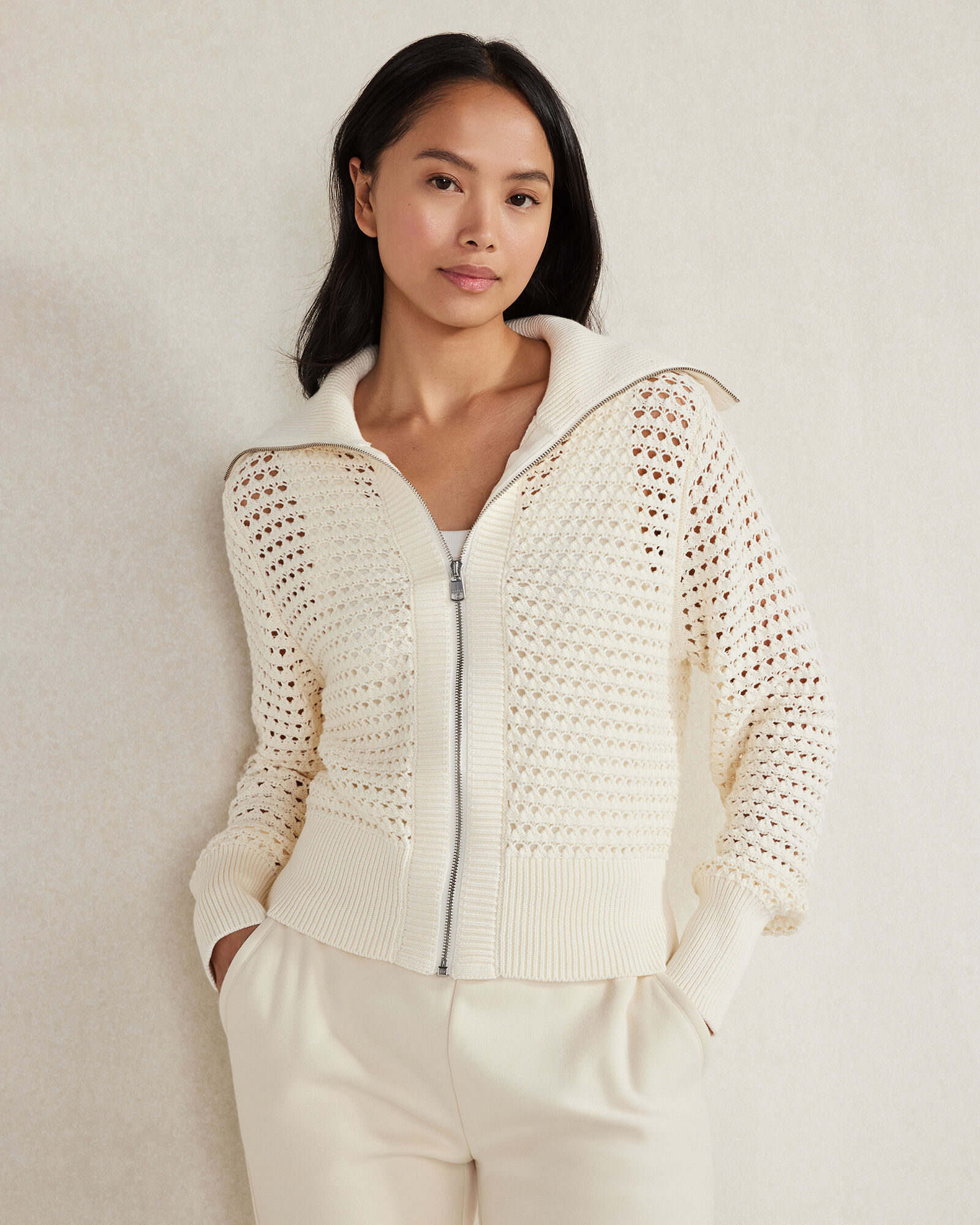 Varley Eloise Zip-Through Knit | Haven Well Within