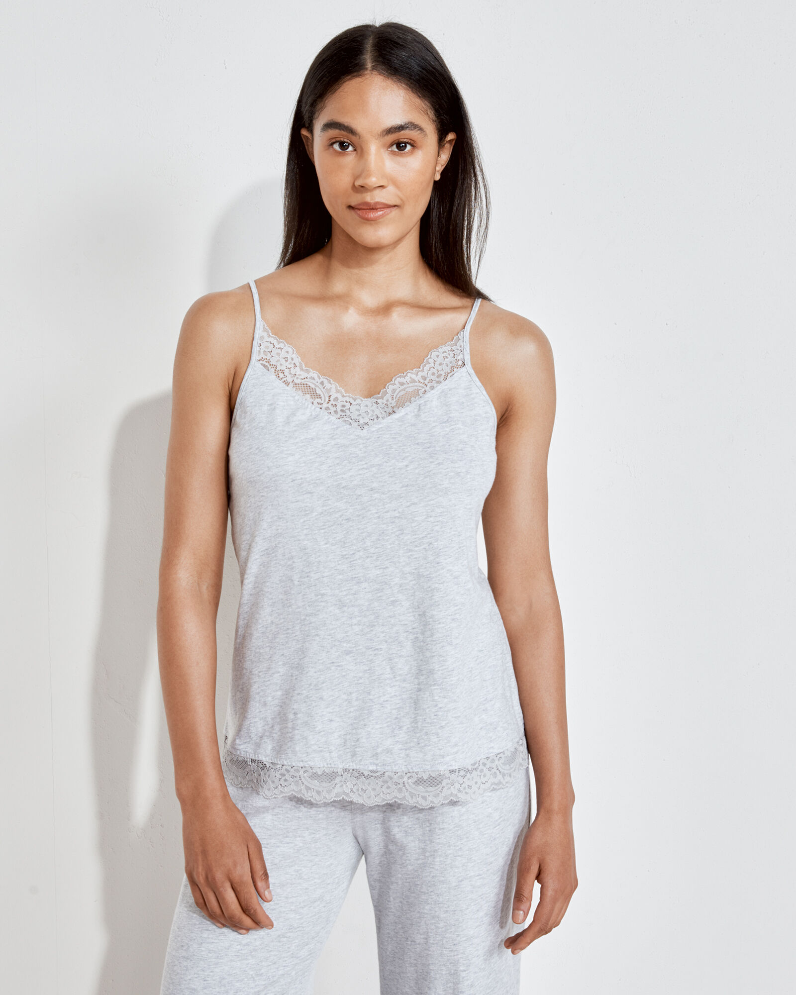 Organic Cotton Jersey Lace Cami | Haven Well Within