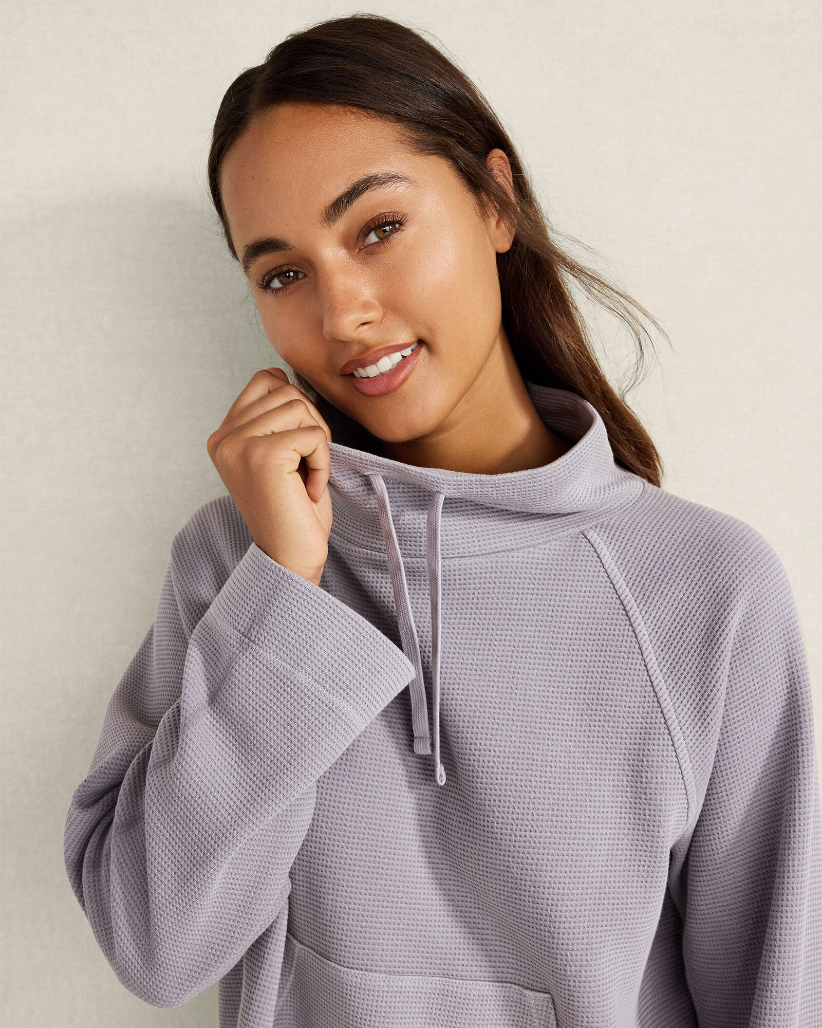 Garment-Dyed Organic Cotton Waffle Knit Pullover | Haven Well Within