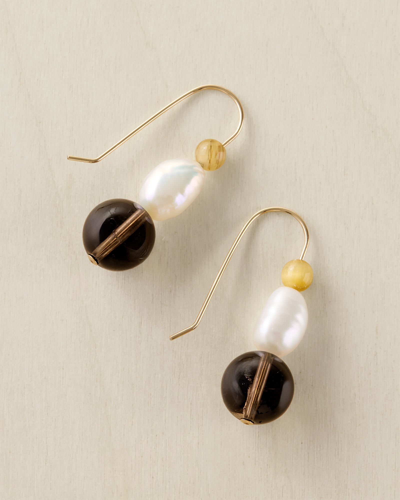 Sheena Marshall Slate & Pearl Earrings | Haven Well Within