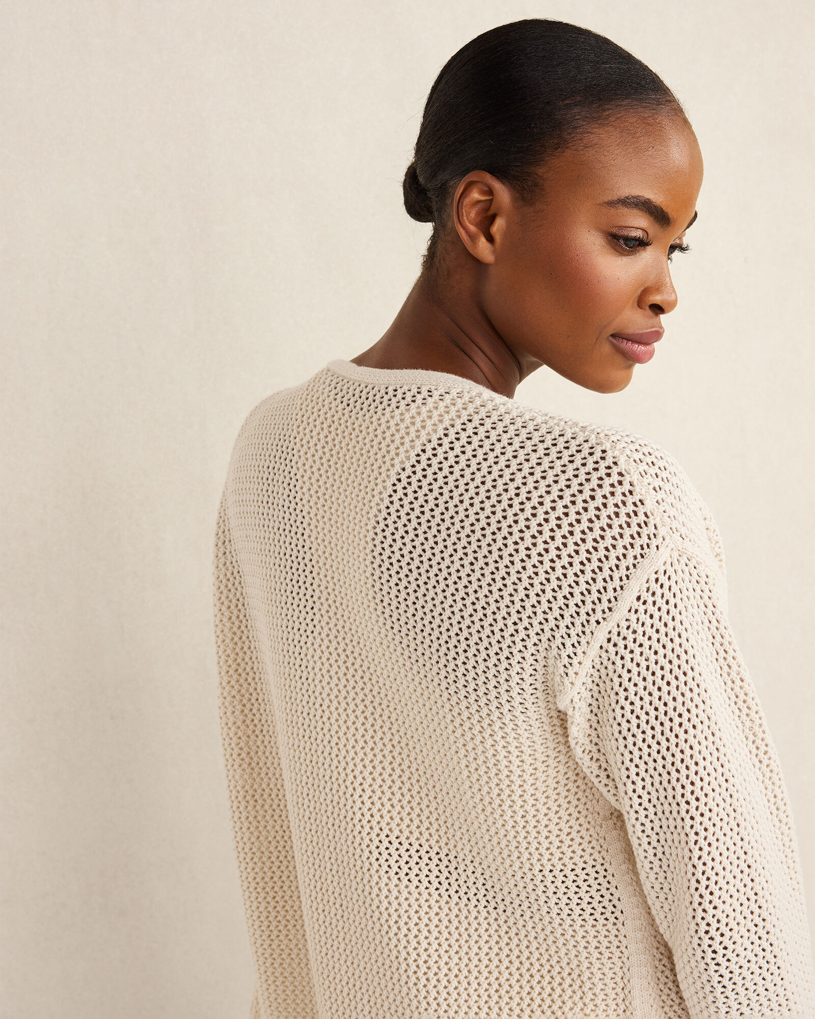 Organic Cotton Open Stitch Relaxed Cardigan | Haven Well Within