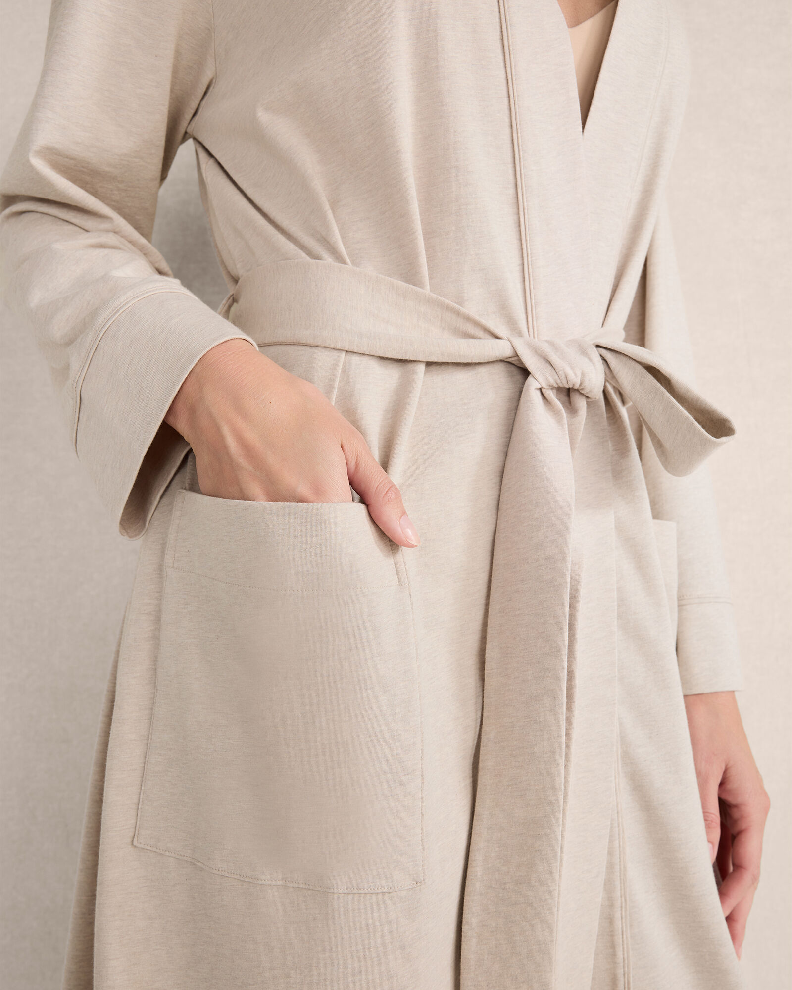 Organic Cotton Jersey Heather Robe | Haven Well Within