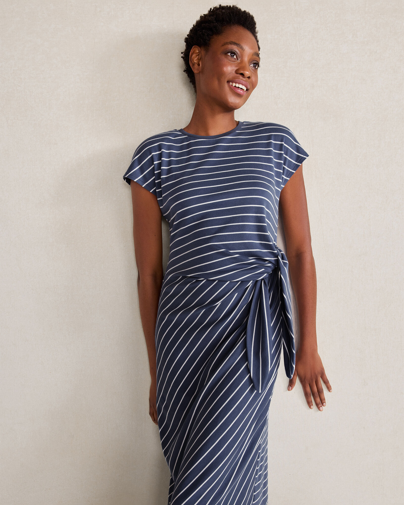 Organic Cotton Interlock Knot Waist Dress | Haven Well Within