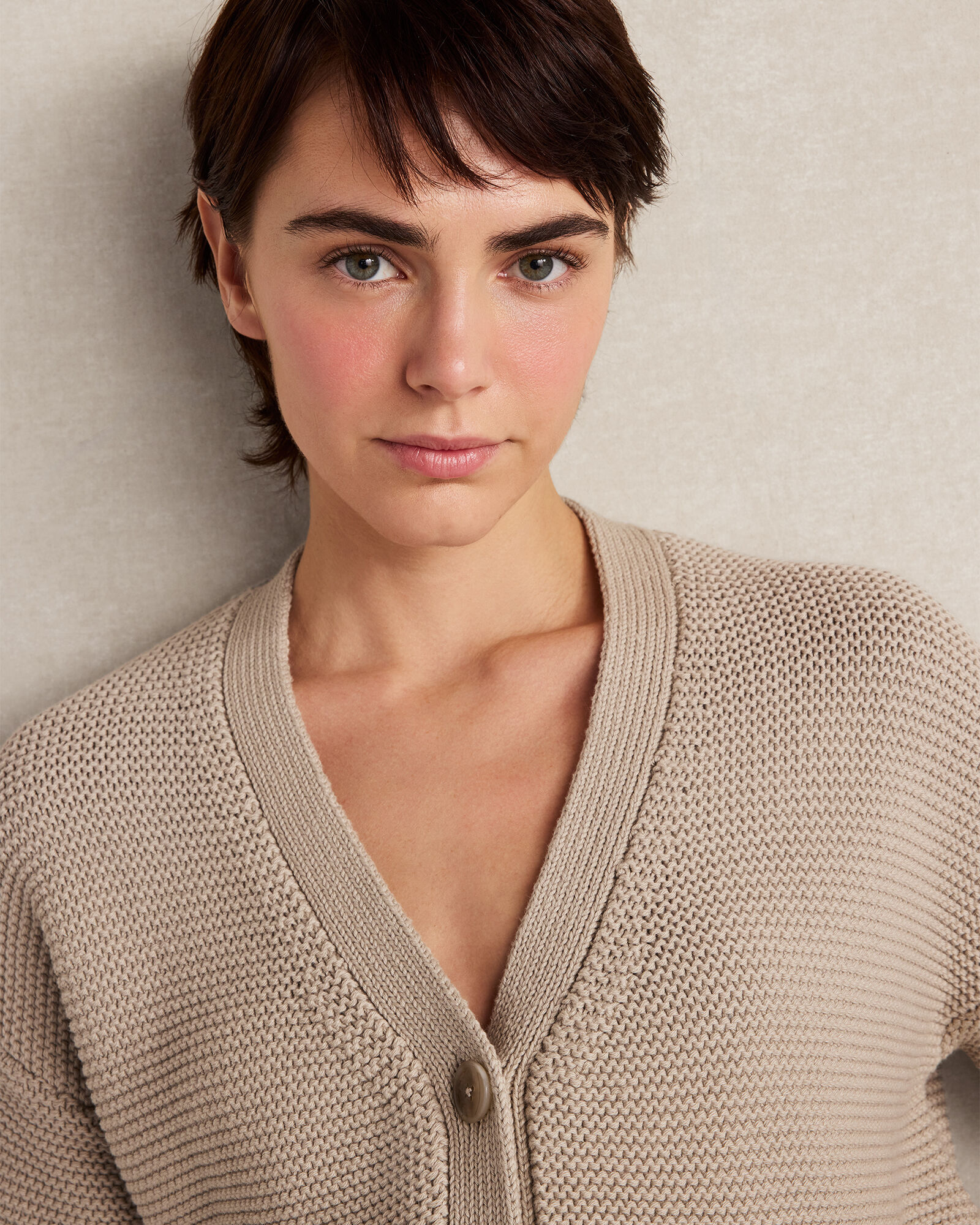 Organic Cotton Link Stitch Cardigan | Haven Well Within