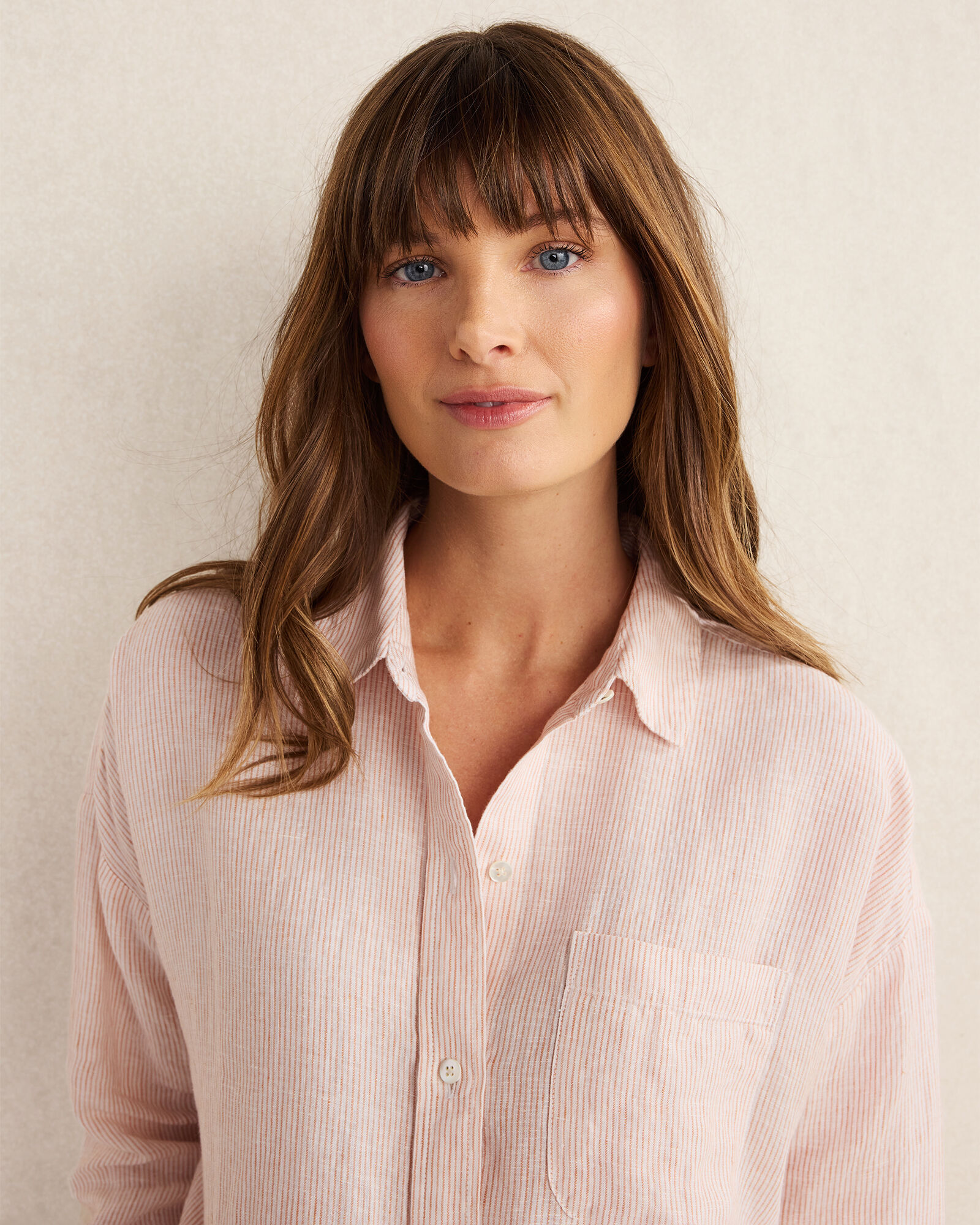 Linen Striped Boxy Shirt | Haven Well Within