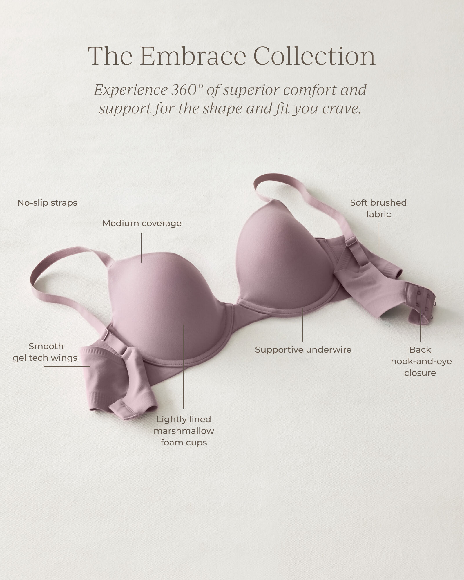 Embrace Lightly-Lined T-Shirt Bra | Haven Well Within