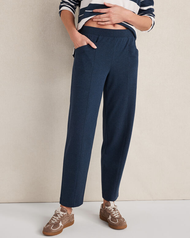 Organic Cotton Interlock Barrel Leg Pants | Haven Well Within