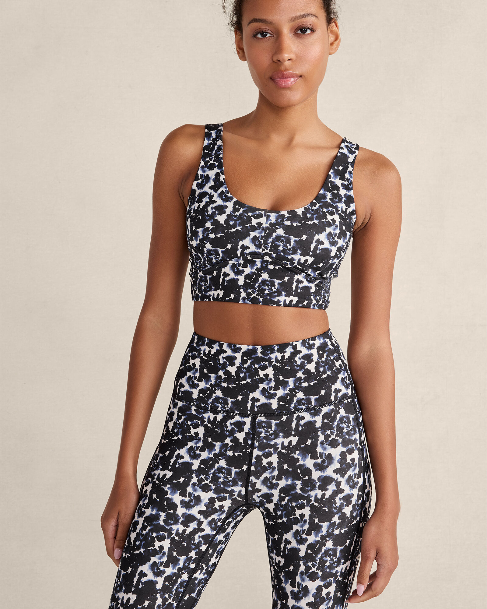Varley Form Elsie Bra in Ink Block Floral | Haven Well Within