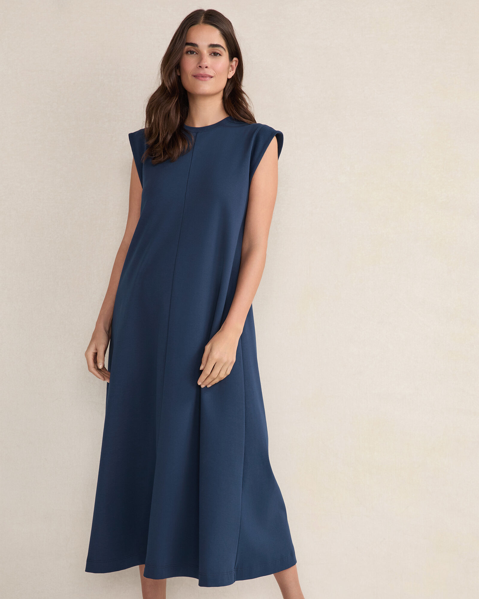 Organic Cotton Interlock Midi Dress | Haven Well Within