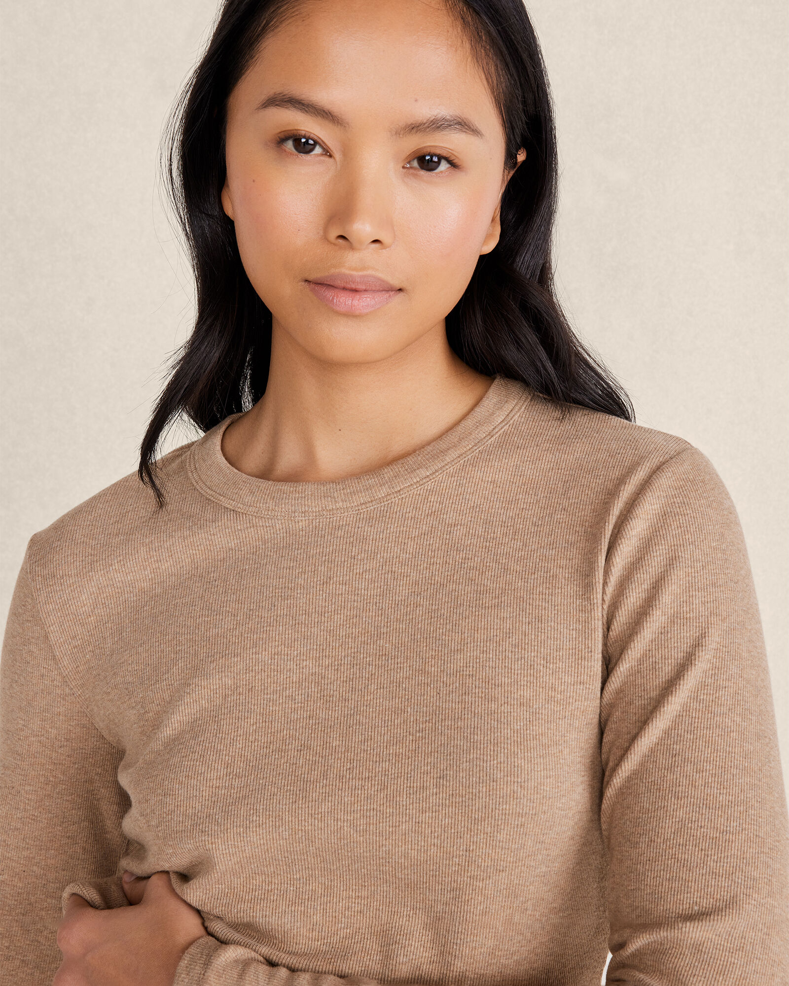 Organic Cotton Rib Knit Tee | Haven Well Within