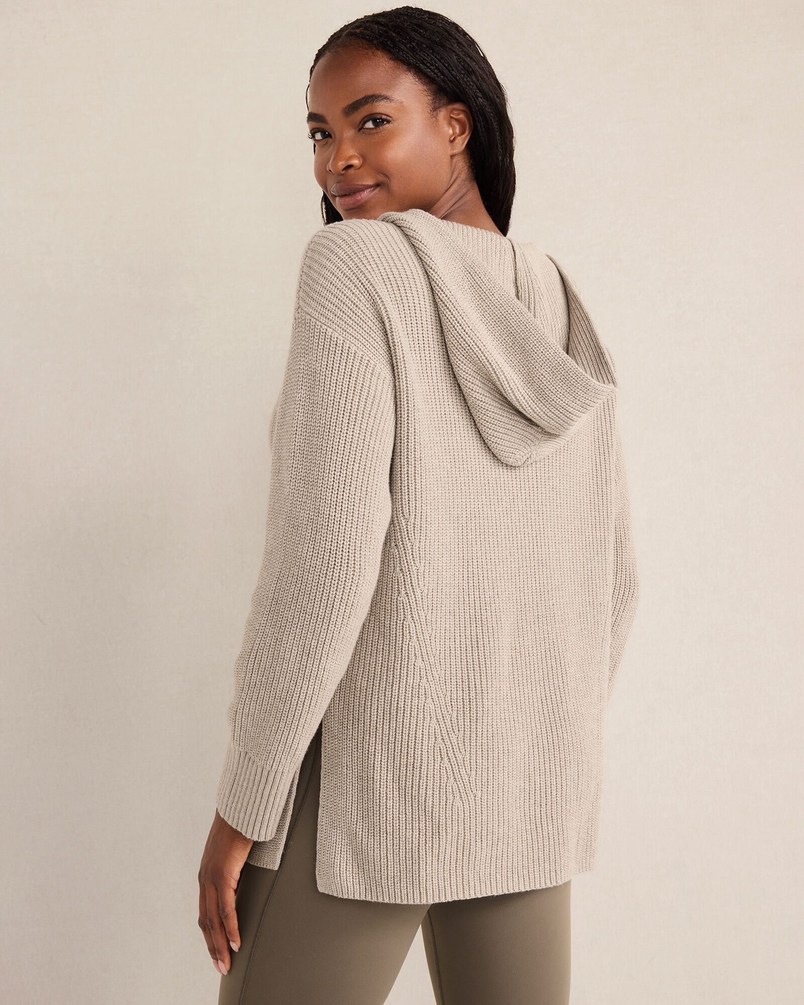 Organic Cotton Cashmere Shaker Stitch Hoodie | Haven Well Within