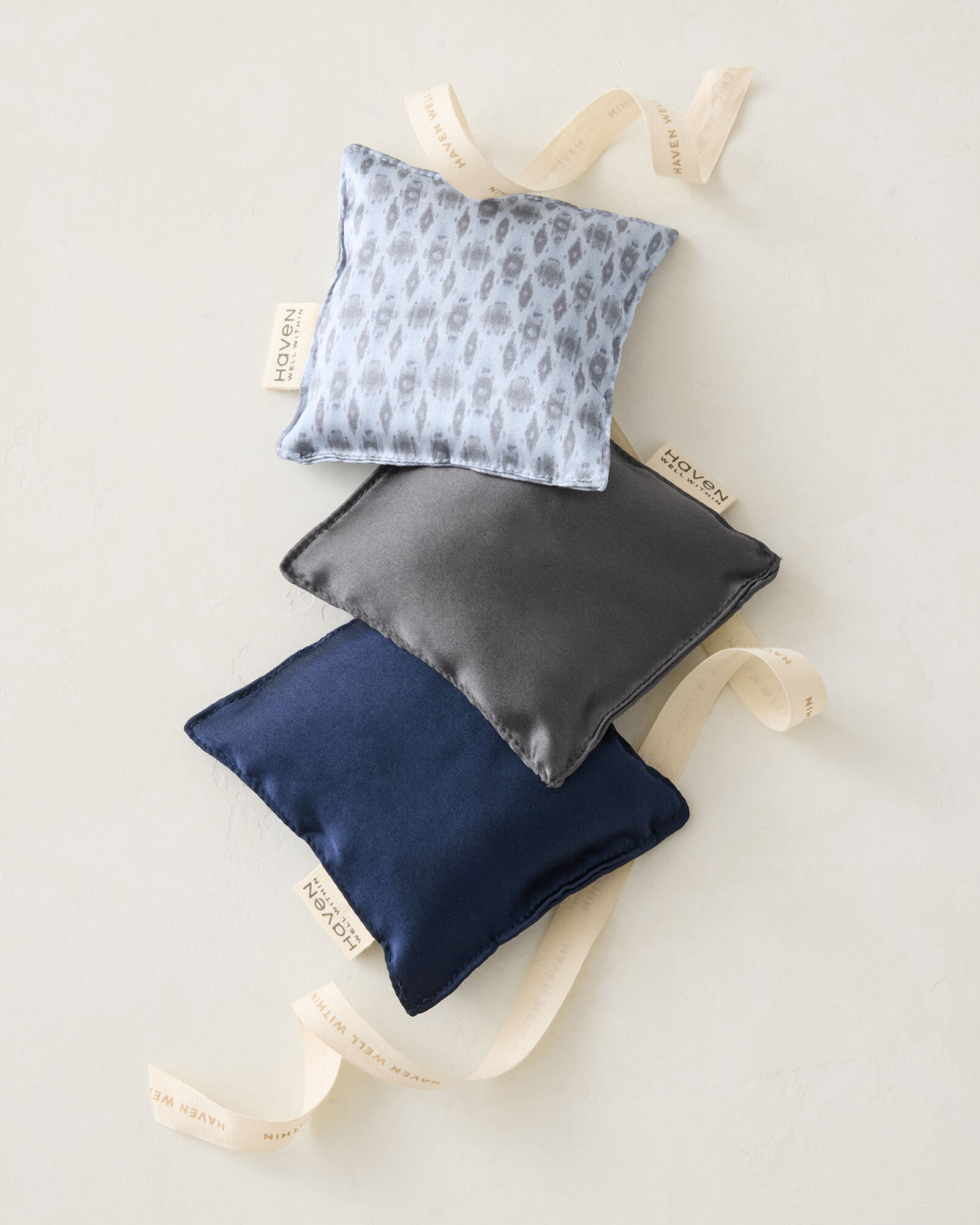 Silk Lavender Sachets, Blue, Set of 3 | Haven Well Within