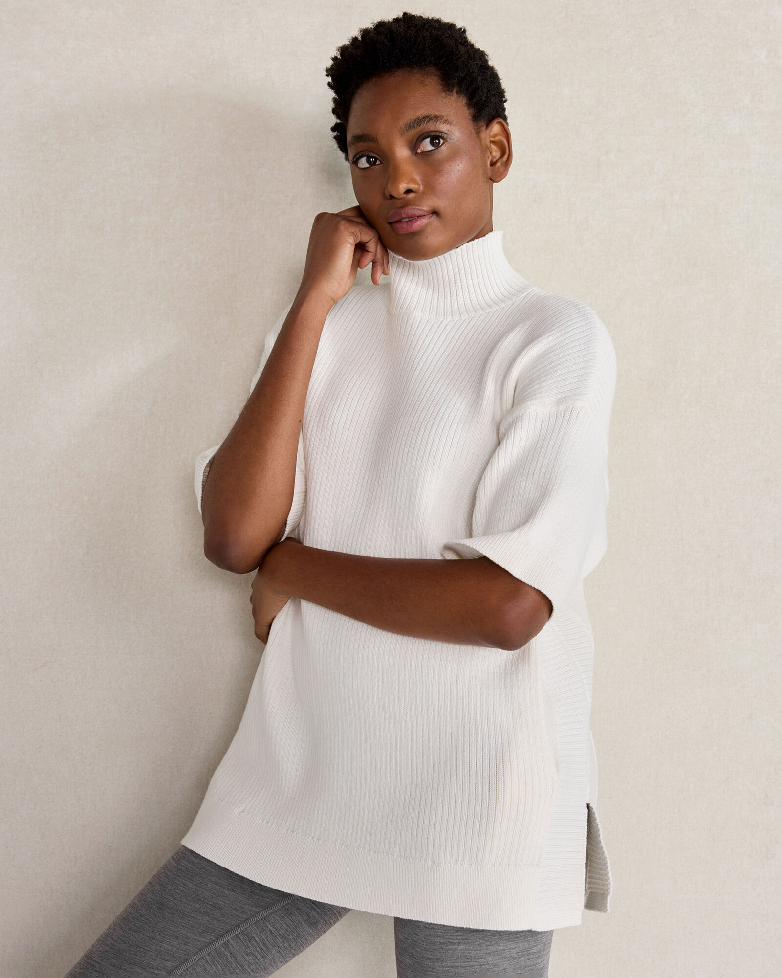 Organic Cotton Funnel Neck Pullover | Haven Well Within