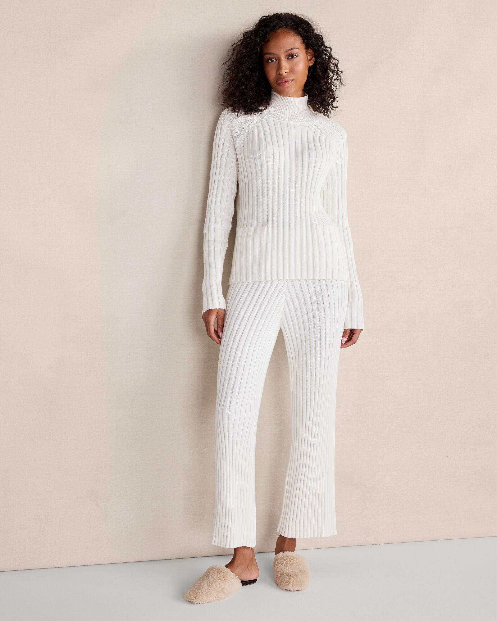 Organic Cotton Rib Knit Pants | Haven Well Within