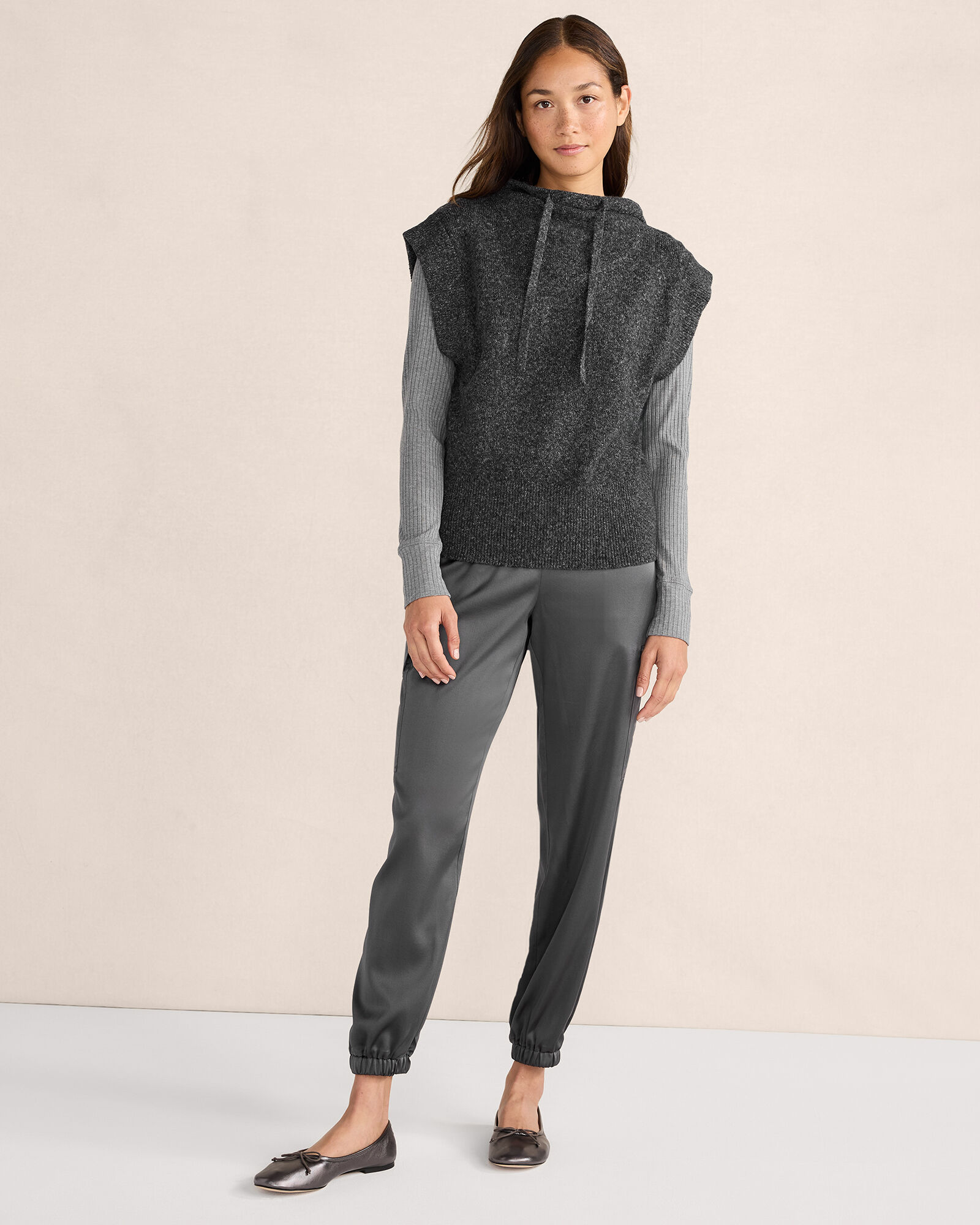 Washable Silk Drawstring Cargo Joggers | Haven Well Within