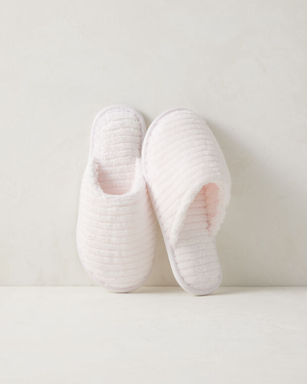 Organic Cotton Terry Ripple Slippers | Haven Well Within