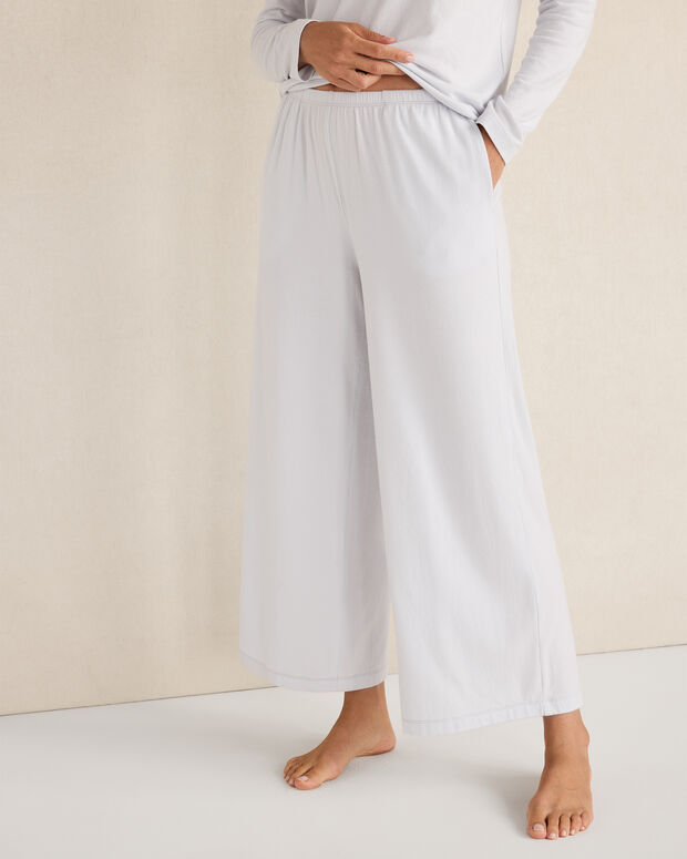 Cotton Modal Brushed Jersey Wide Leg Pants | Haven Well Within