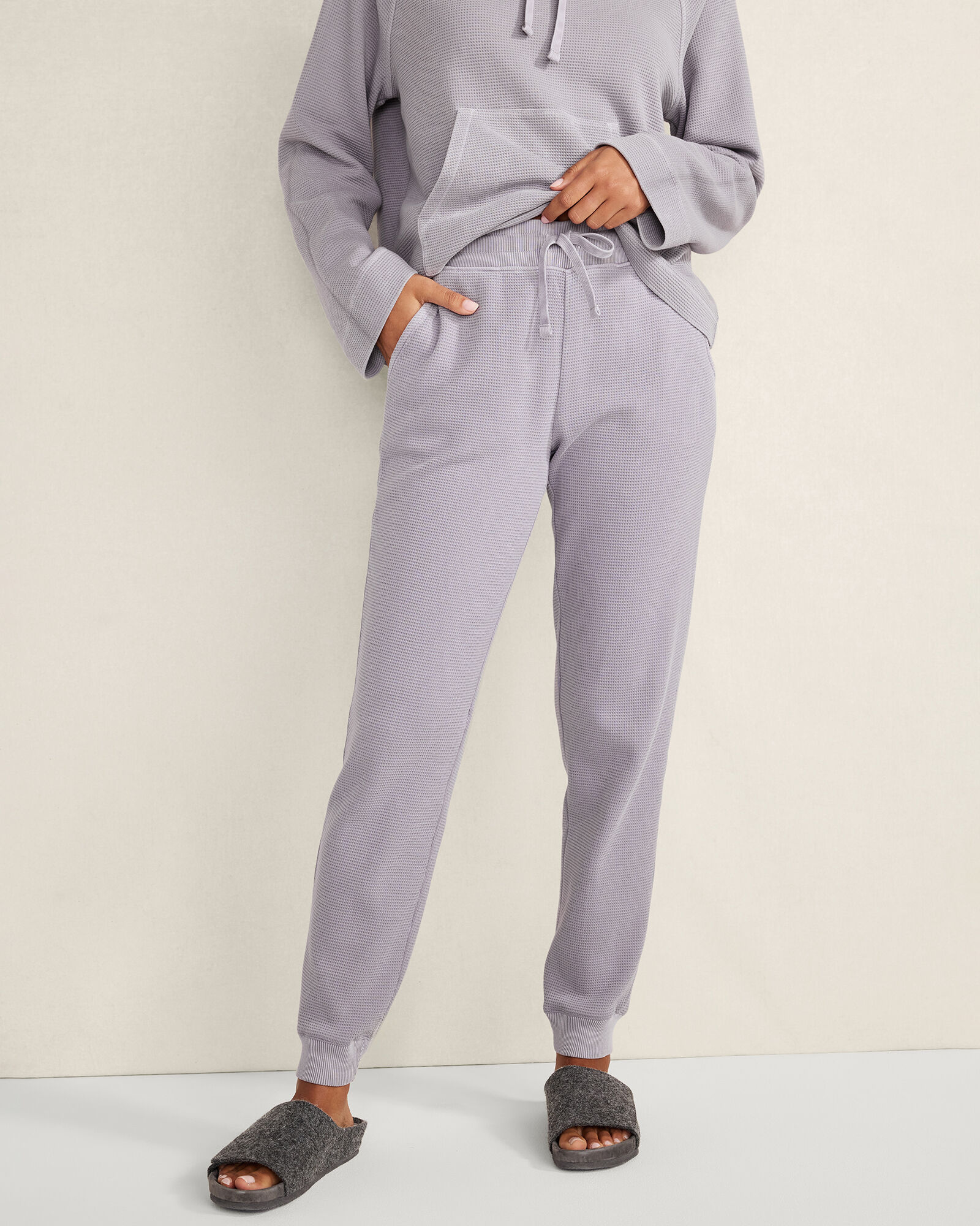 Garment-Dyed Organic Cotton Waffle Knit Joggers | Haven Well Within