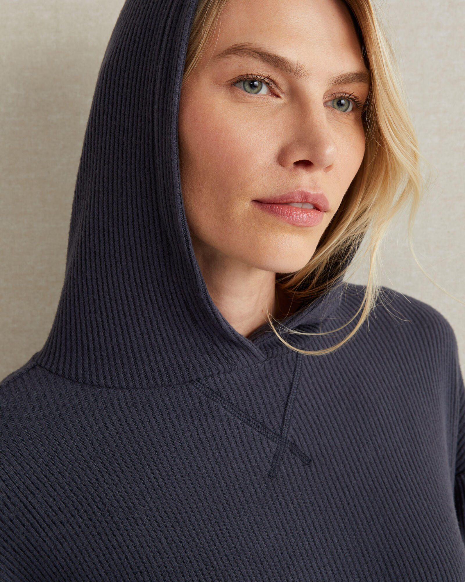 Brushed Rib Knit Hoodie | Haven Well Within