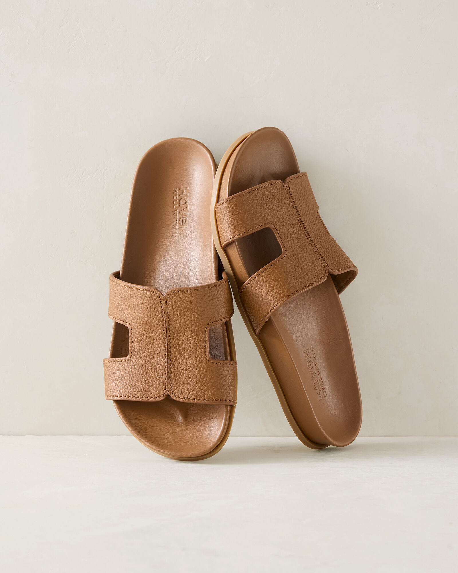 Leather Cutout Slides | Haven Well Within
