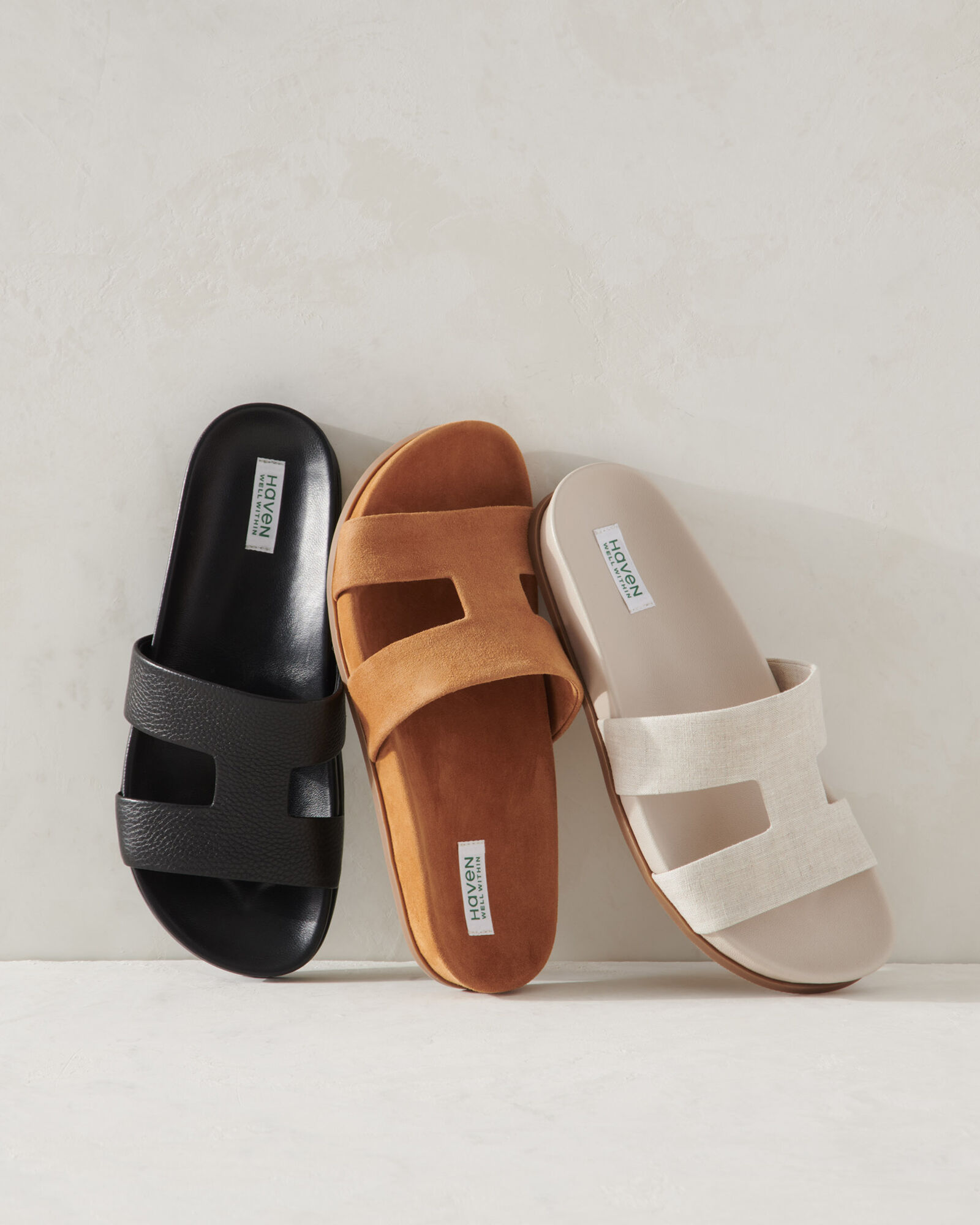 Suede Cutout Slides | Haven Well Within