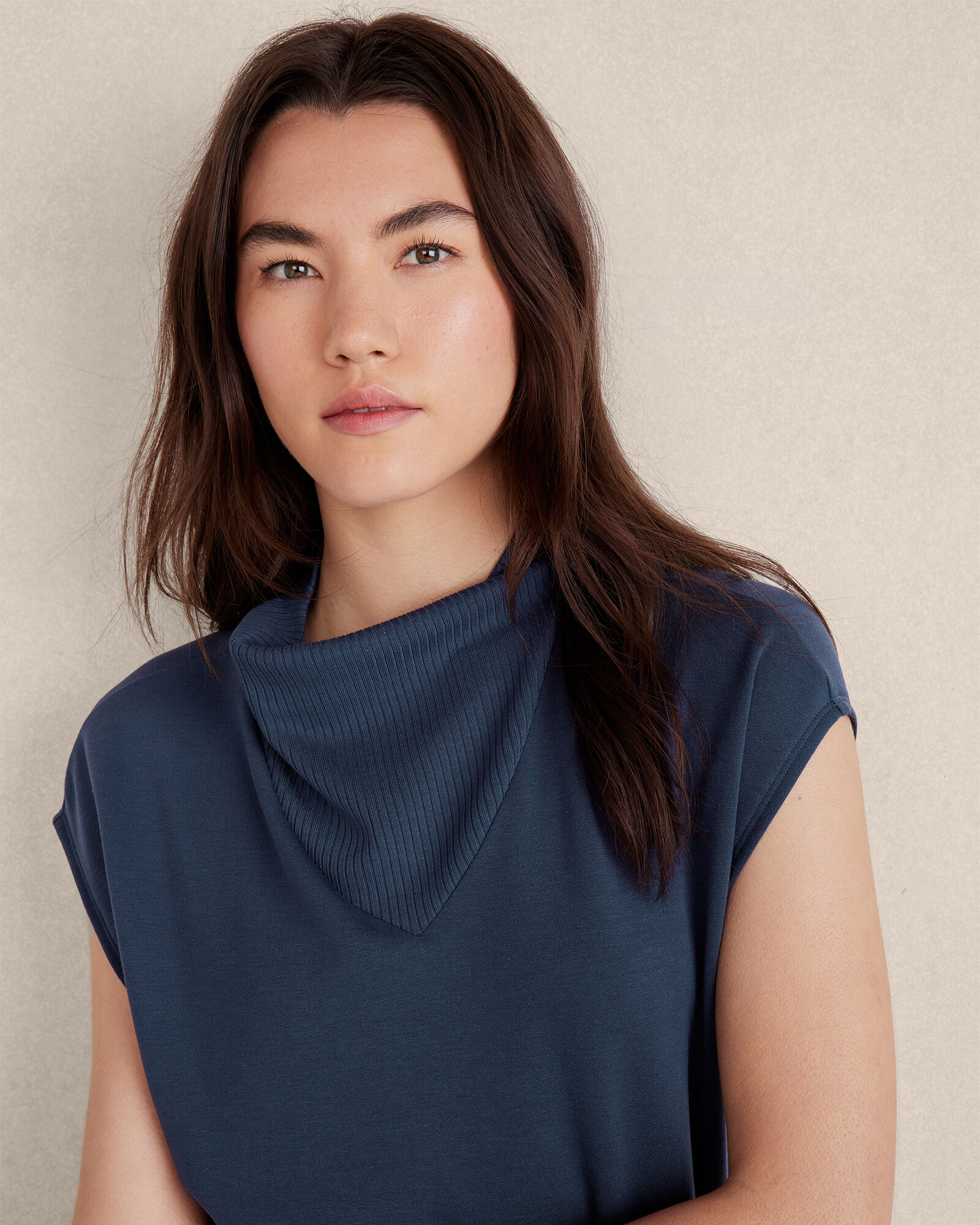 Fleece Cowl-Neck Midi Dress | Haven Well Within